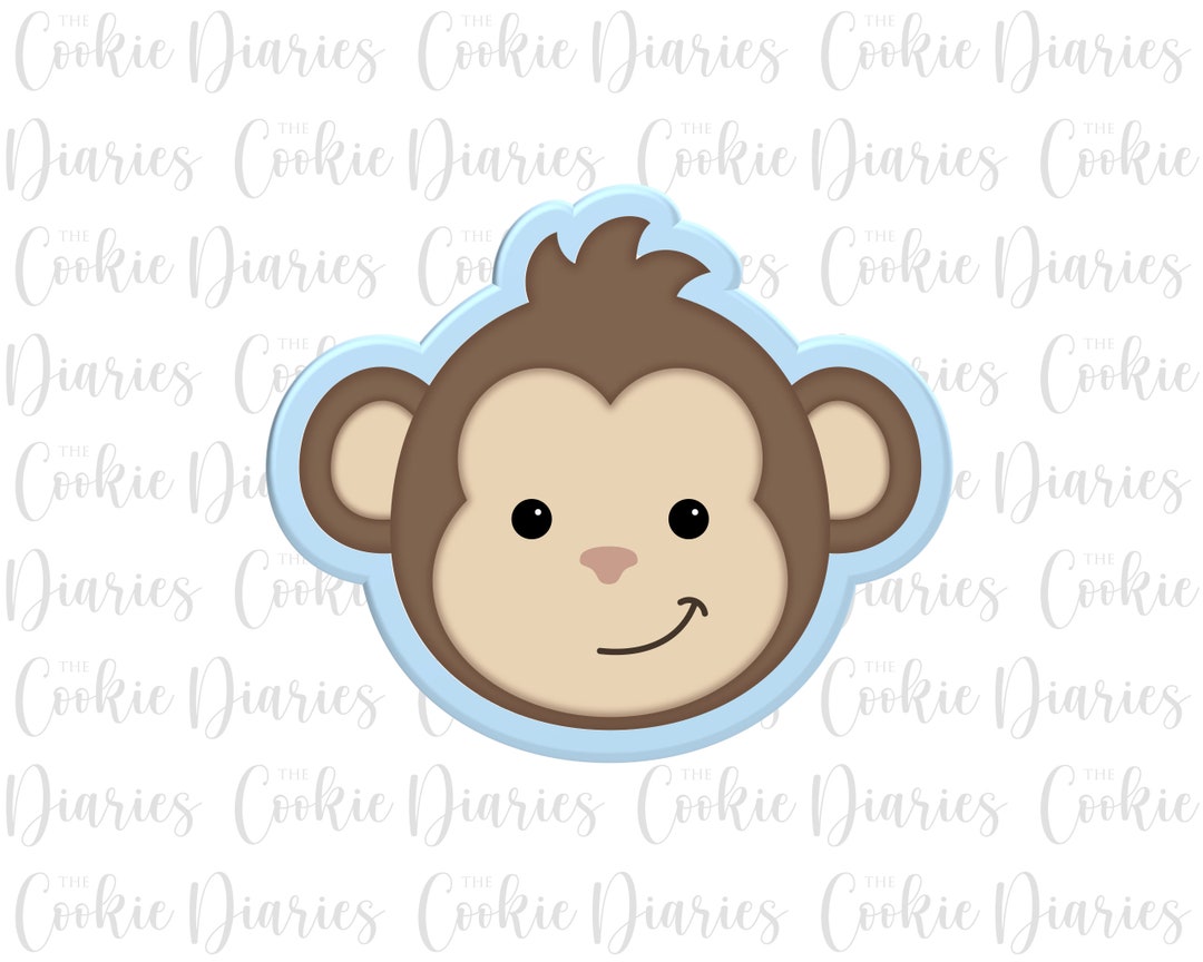 Monkey Face Cookie Cutter - Etsy