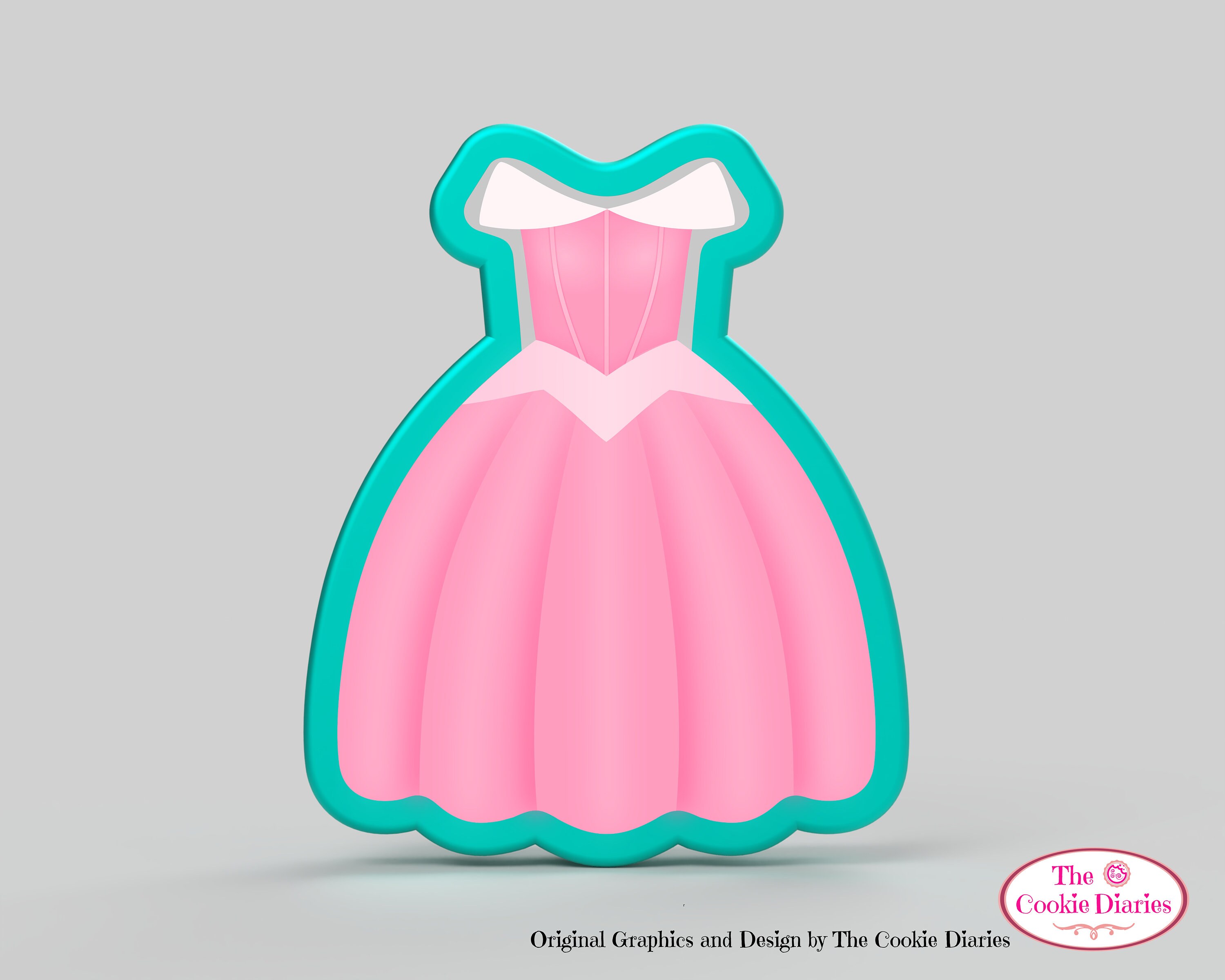 Princess Dress 2 Cookie Cutter - Etsy
