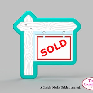 Sold Sign/for Sale Sign/real Estate Sign Cookie Cutter - Etsy