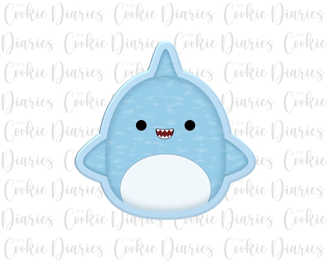 Shark Squish Plushie Cookie Cutter - Etsy
