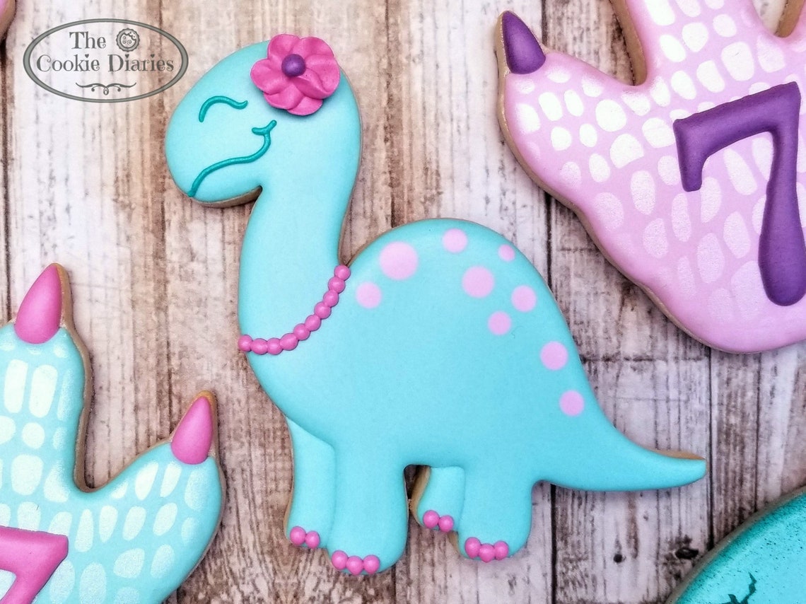Cute Dinosaur Cookie Cutter Set - Etsy