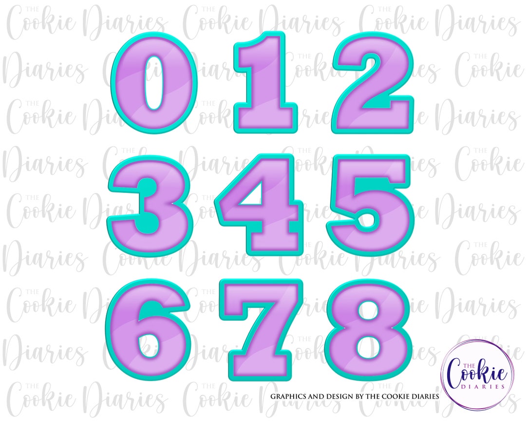 Number Cookie Cutter - INDIVIDUAL - Etsy