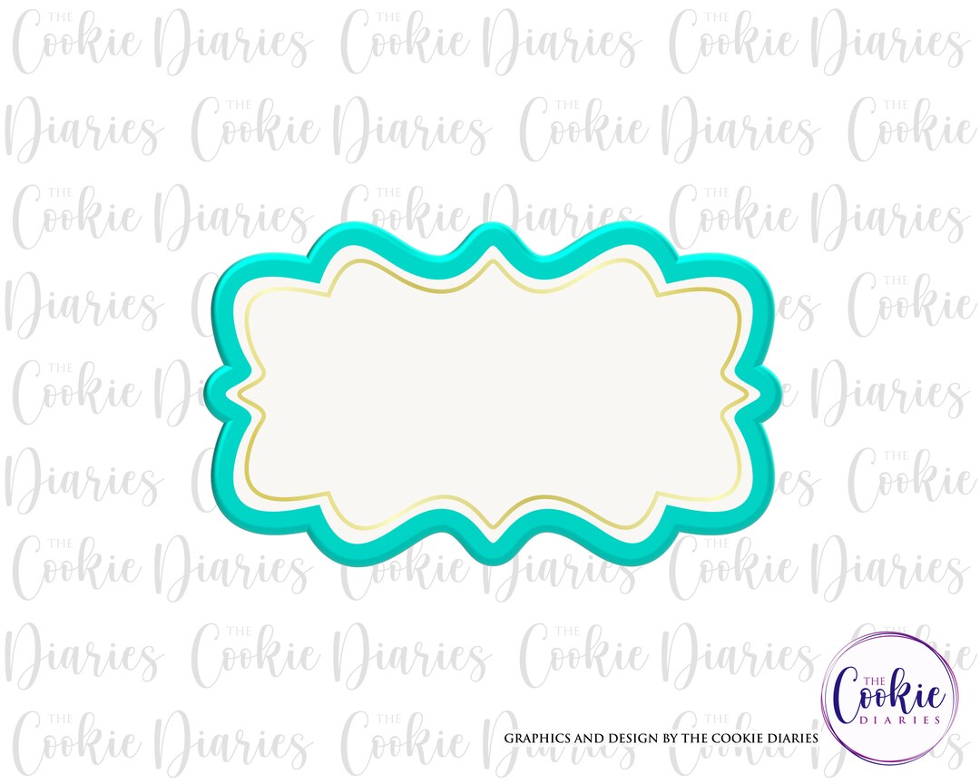 Modern Plaque Cookie Cutter - Etsy