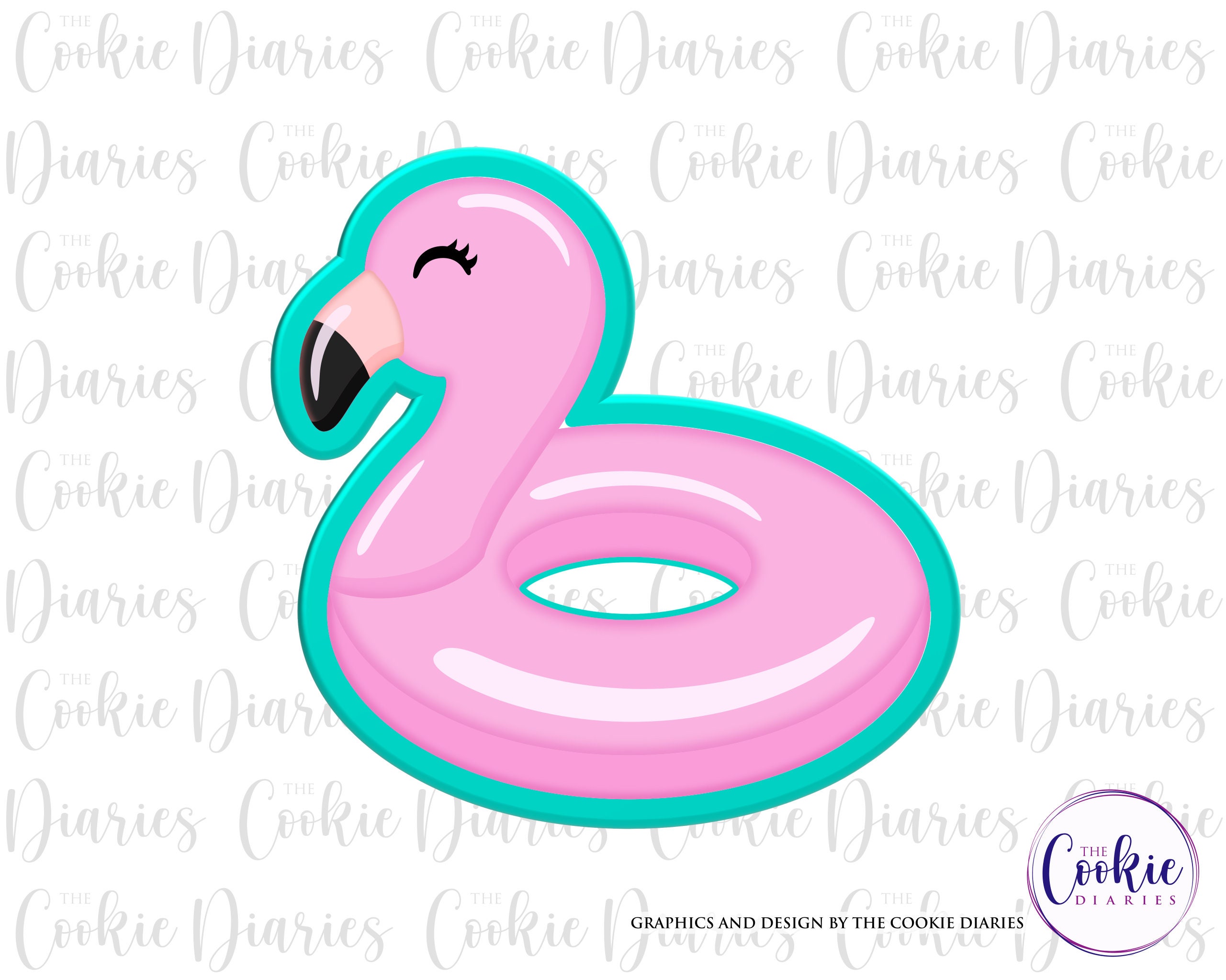 Flamingo Pool Float 1 Cookie Cutter - Etsy