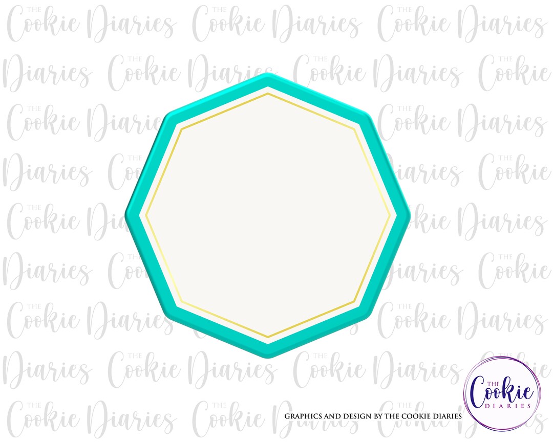 Octagon Plaque Cookie Cutter - Etsy