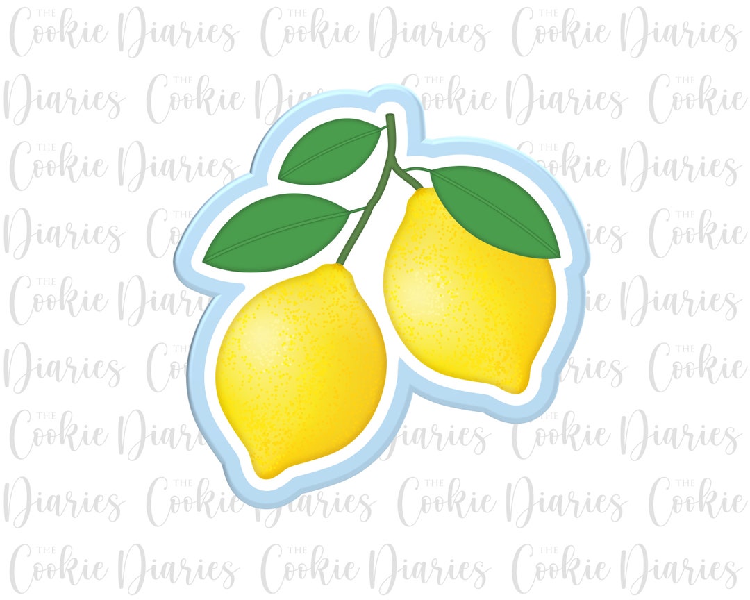 Lemon Branch Cookie Cutter - Etsy
