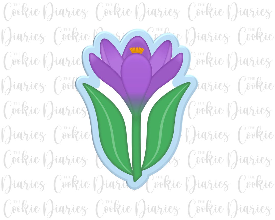 Crocus Cookie Cutter - Etsy