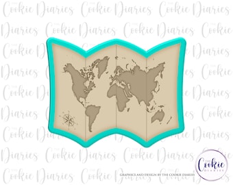 Fast Shipping Map Cookie Cutter, Map Cookie Cutter, Map Cookie Stencil ...