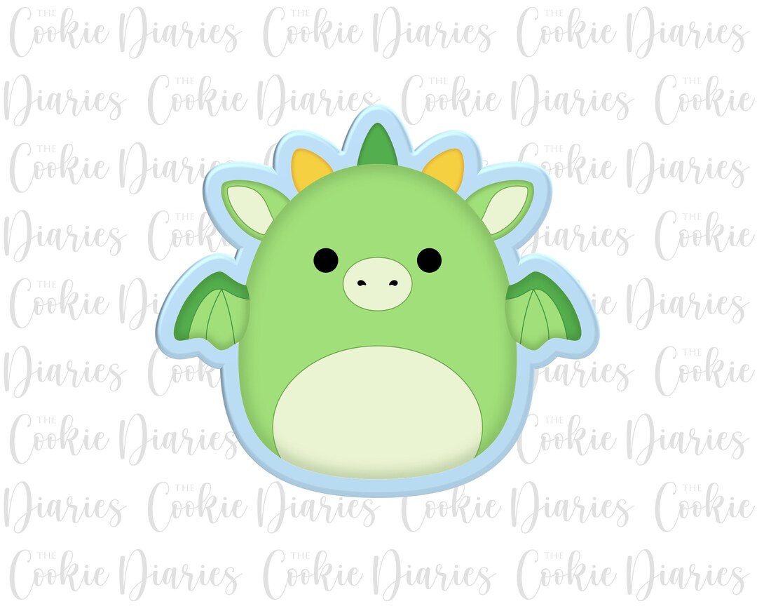 Dragon Squish Plushie Cookie Cutter - Etsy