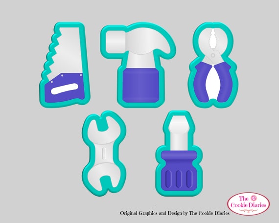 Mini Tools Cookie Cutter Set | Etsy