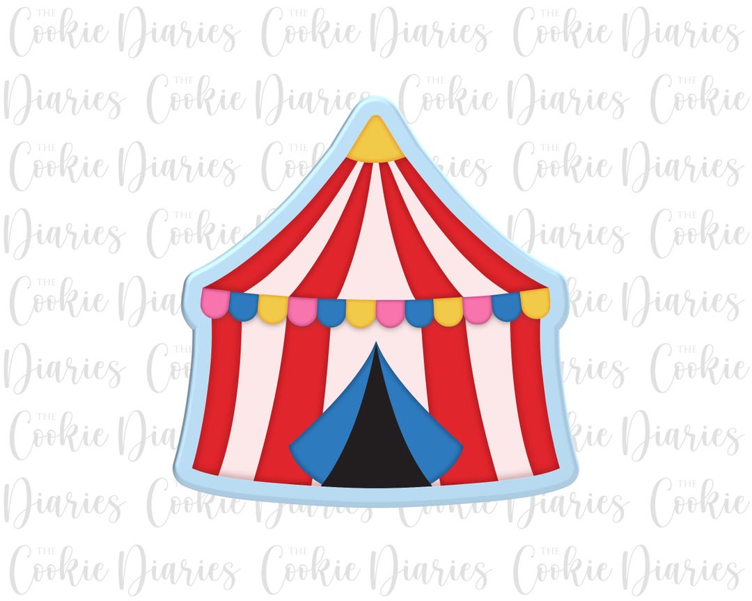 Circus Tent Cookie Cutter - Etsy