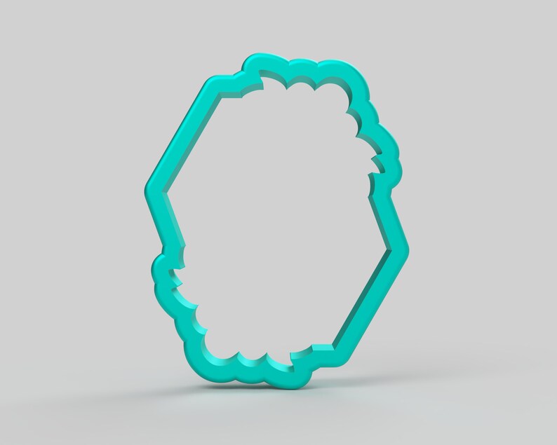 Stretched Floral Hexagon Cookie Cutter - Etsy