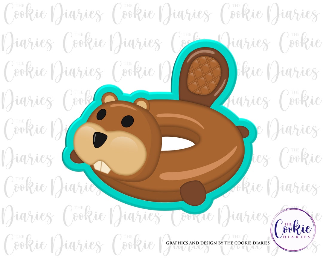 Beaver Pool Float Cookie Cutter - Etsy