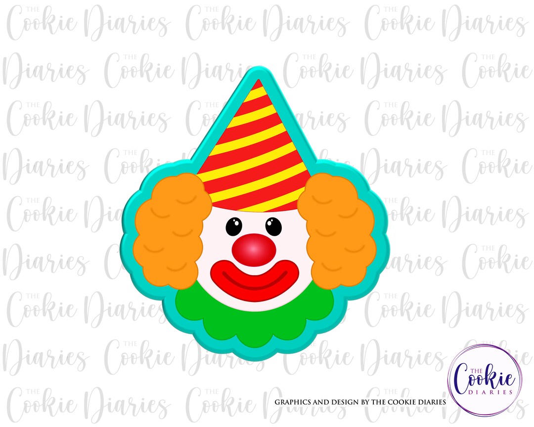 Clown Face 1 Cookie Cutter - Etsy