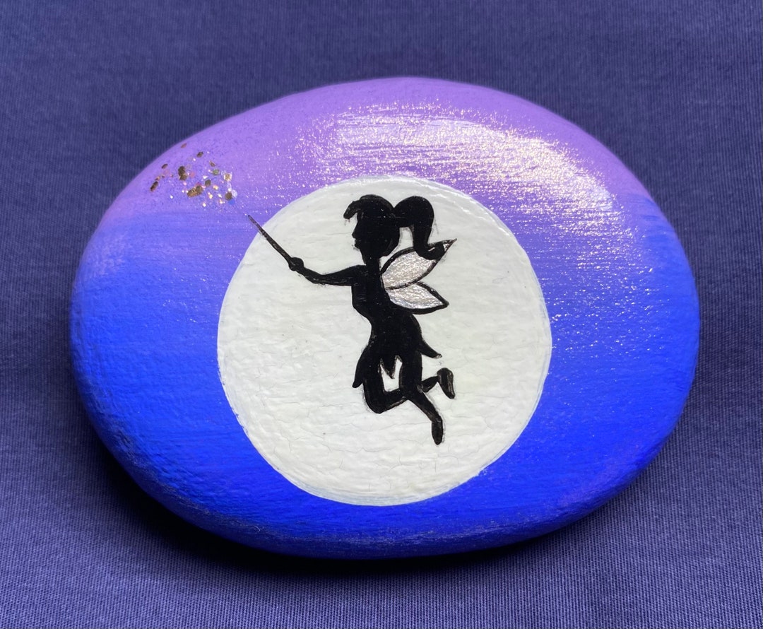 Fairy Painted Rock, Pixie Painted Stone, Fairy Garden, Fairies, Garden ...