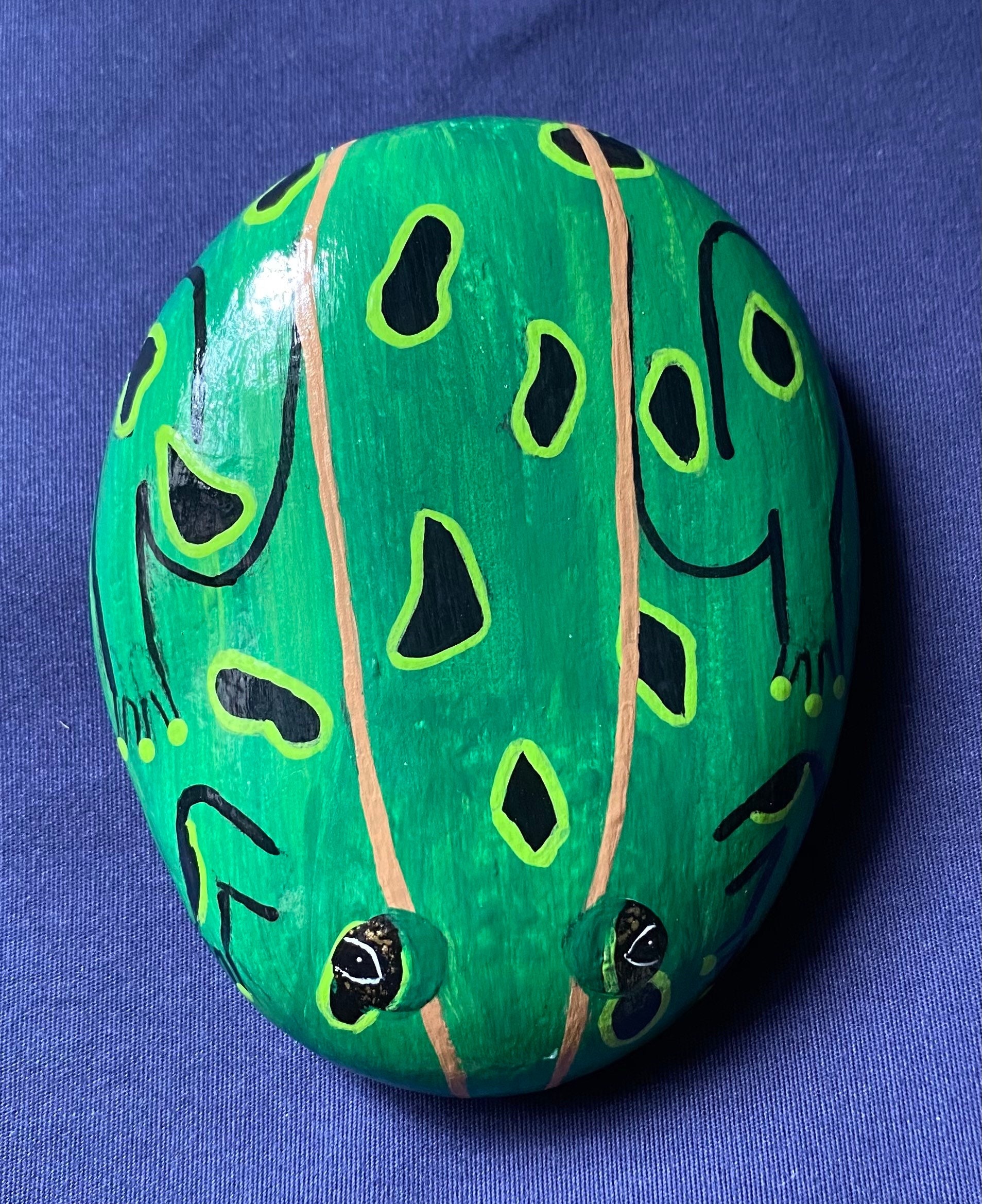 Frog Painted Rock Animal Painted Stone Frogs Amphibians - Etsy