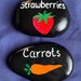 Vegetable Garden Painted Rocks Fruit Painted Stones - Etsy