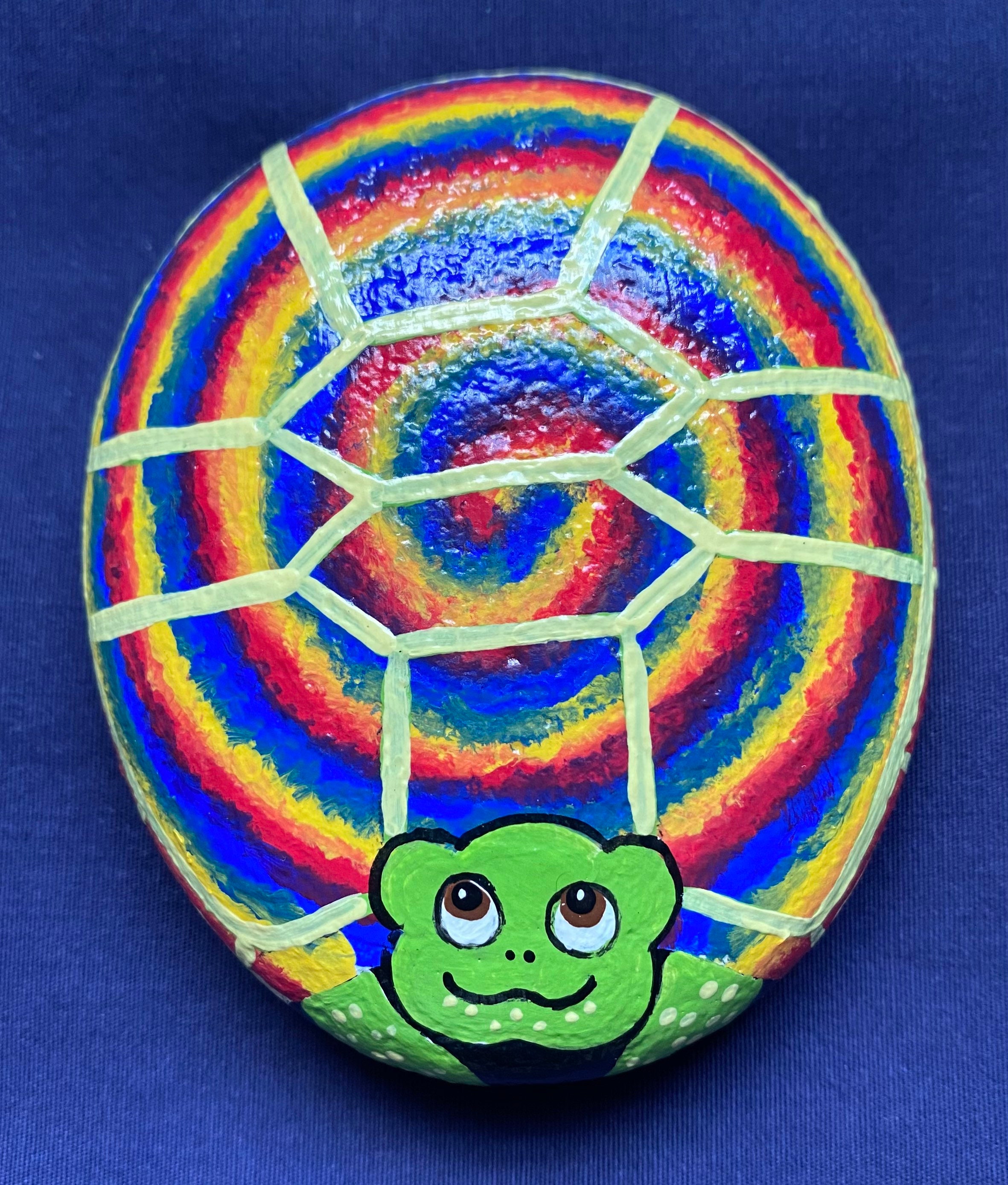 Turtle Painted Rock Animal Painted Stone Turtles - Etsy