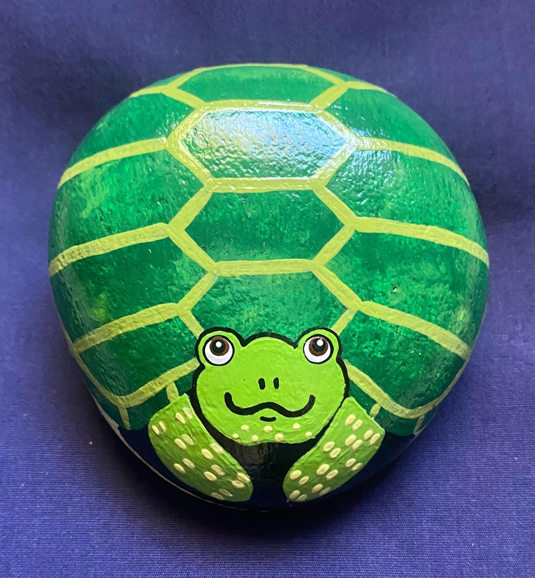 Turtle Painted Rock, Tortoise Painted Stone, Turtles Home Decor and ...