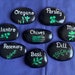 Herb Garden Painted Rocks, Herb Painted Stones, Garden Markers, Herbs ...