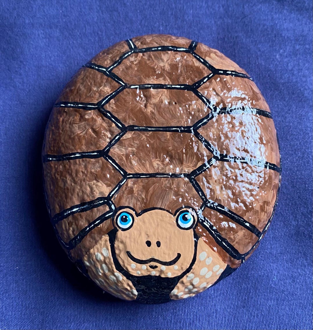 Turtle Painted Rock, Tortoise Painted Stone, Turtles Home Decor and ...