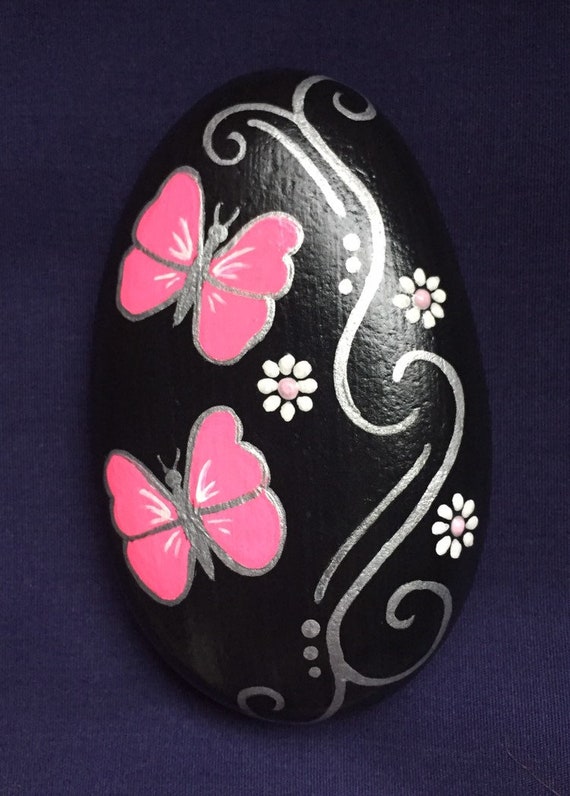 Butterfly Painted Rock Insect Painted Stone Butterflies | Etsy