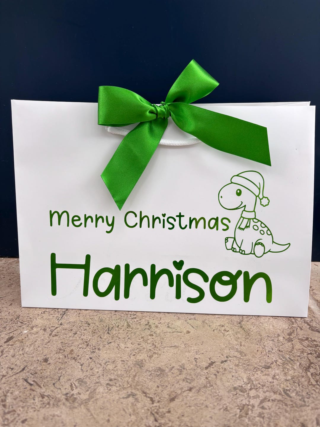 Personalised Children’s Dinosaur Christmas Gift Bag - Toddler & Baby ...