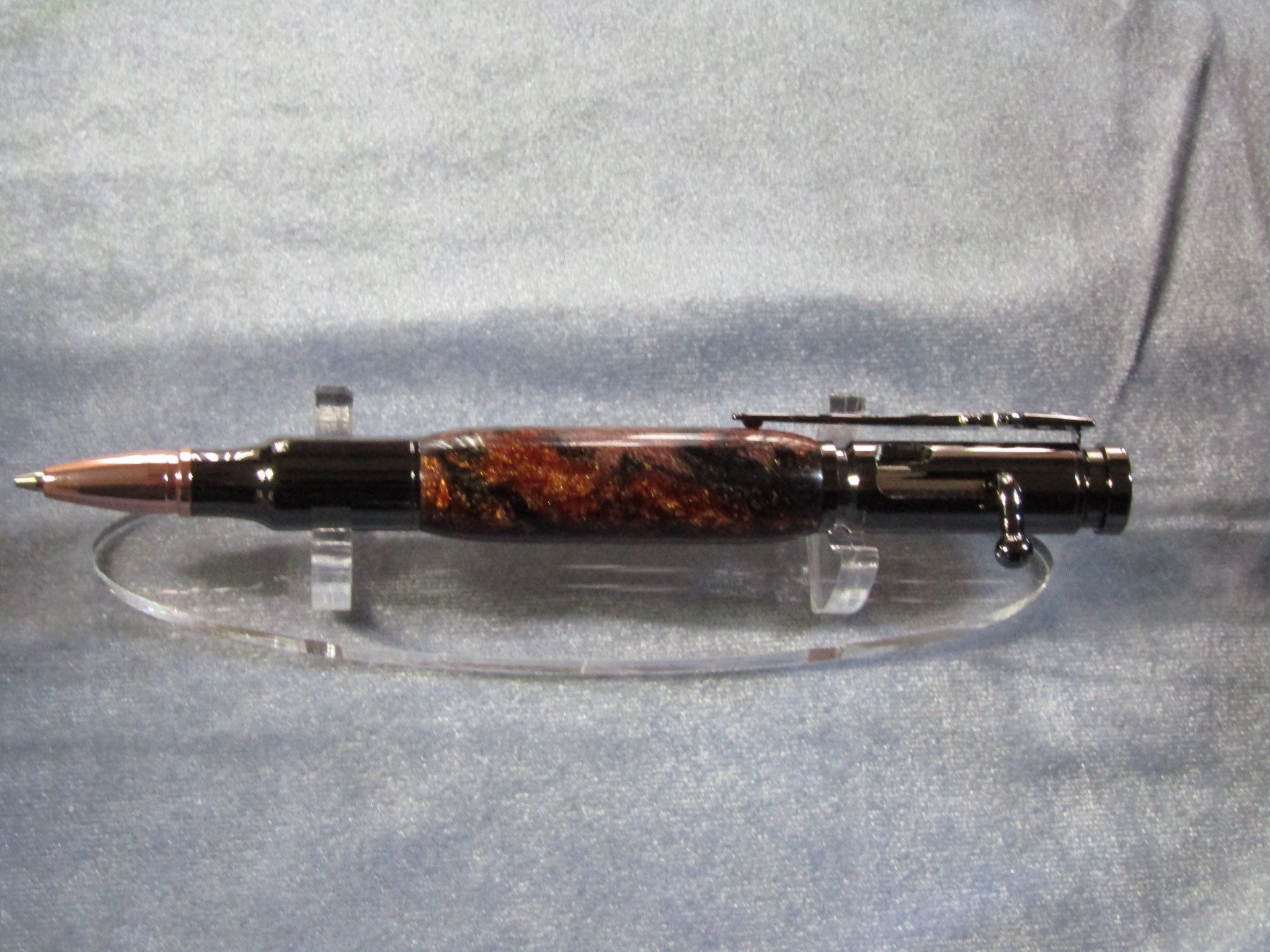 30 Caliber Bolt Action Pencil With Gunmetal and Antique Gold Blank. - Etsy