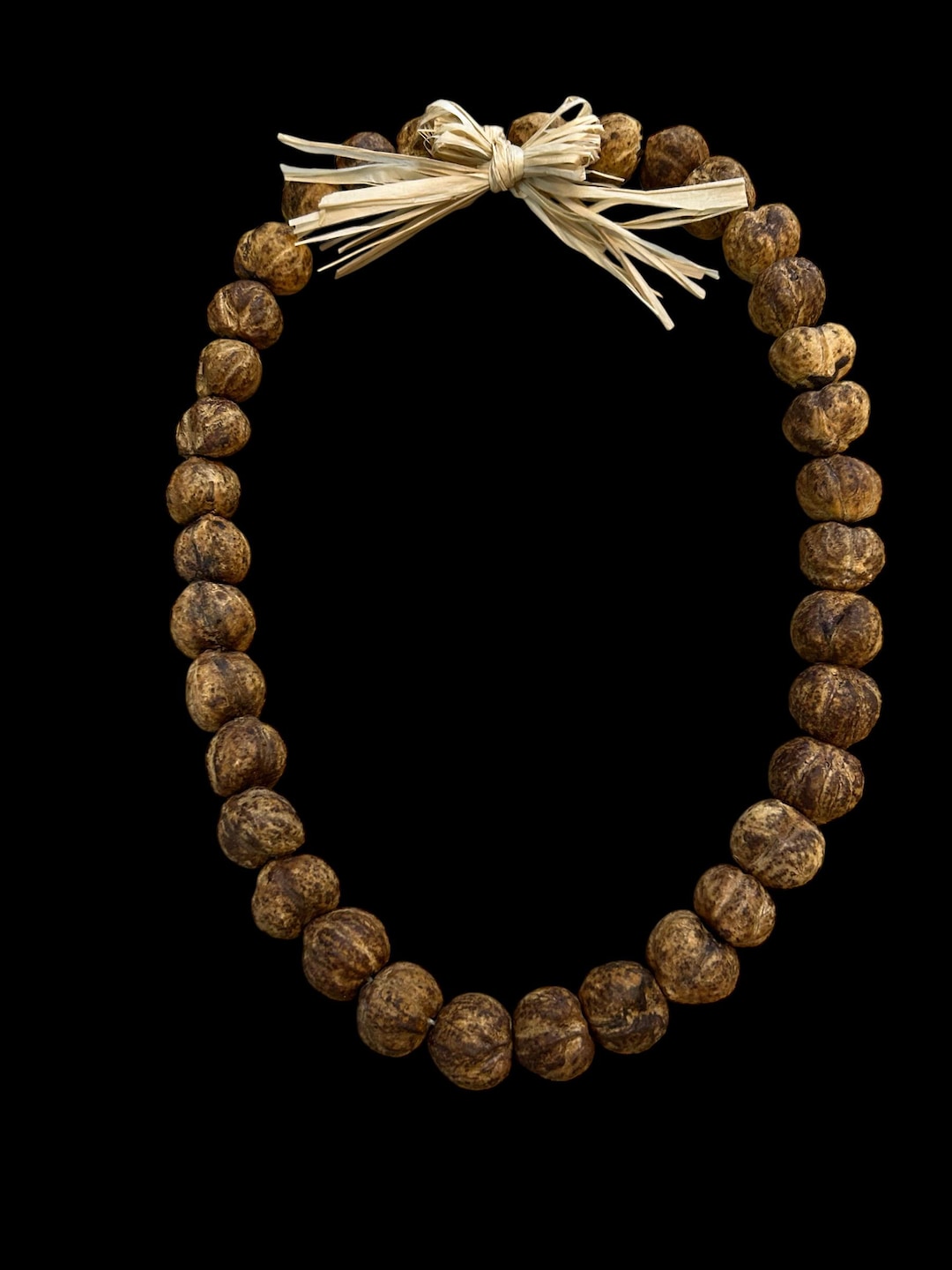 Natural Brown Hand Picked Kukui Nut Lei - Etsy