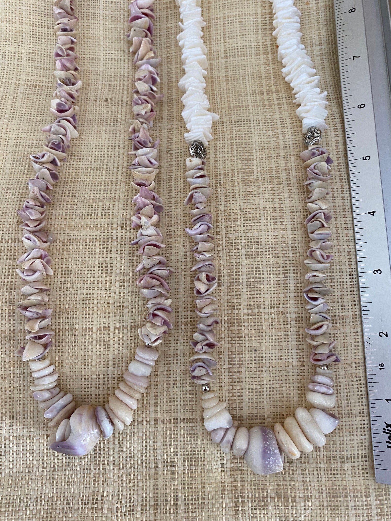 Puka Shells Violet Coral Shells Necklace - Etsy