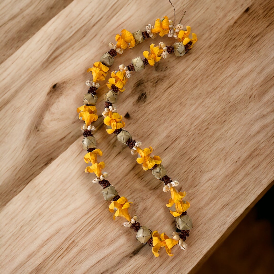Hawaiian Lauhala Handmade Lei #2 - Etsy