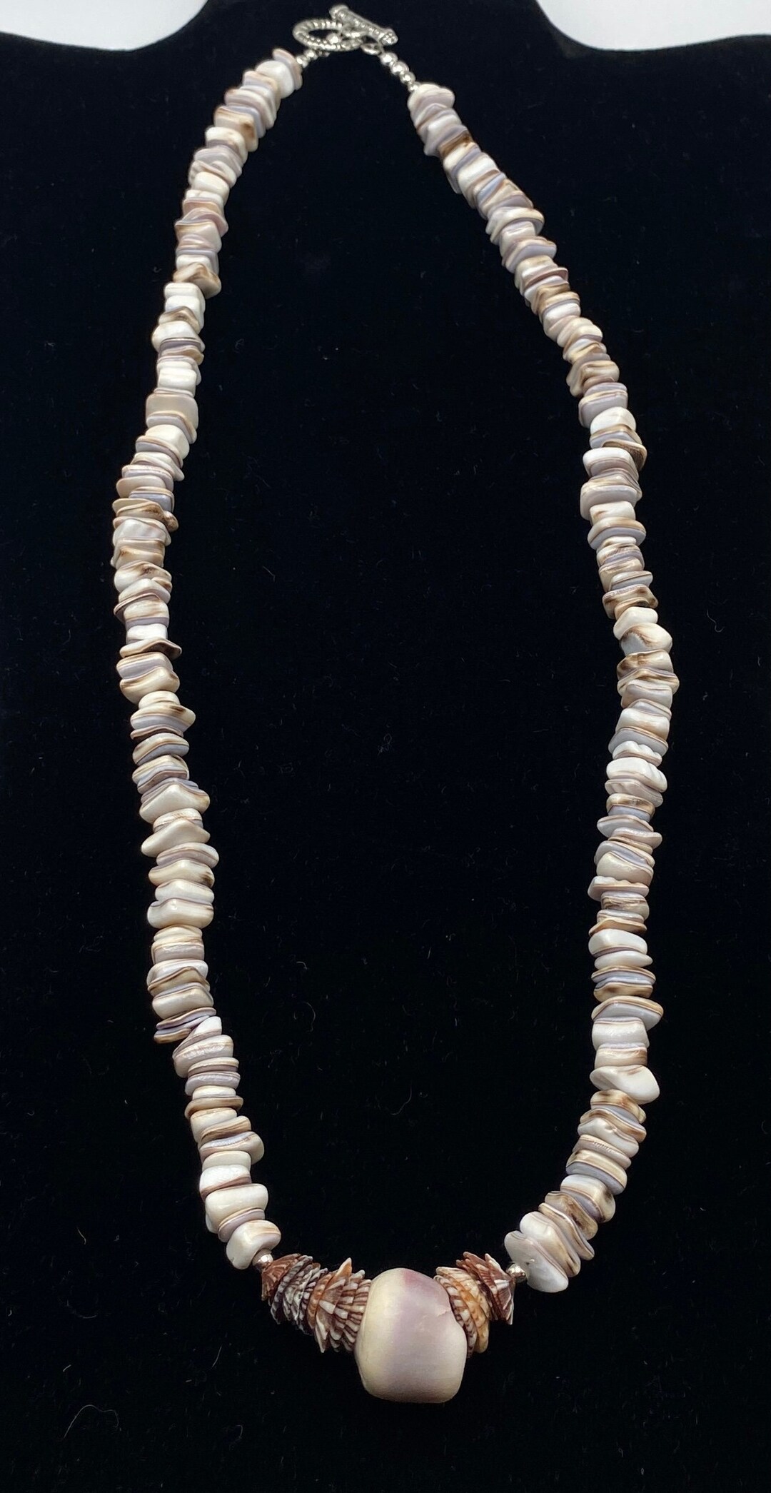 Puka Shell Tiger Cowrie Nuggets Small False Opihi Shells Necklace #2 - Etsy