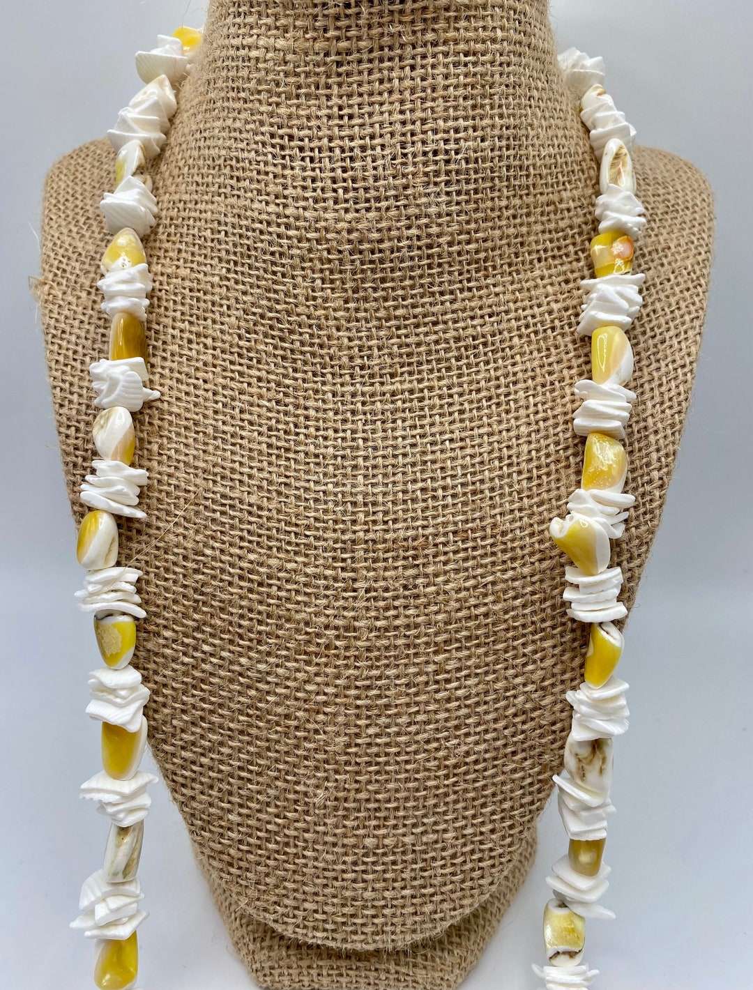 Natural Mother of Pearls Nuggets Shell Lei/necklace - Etsy