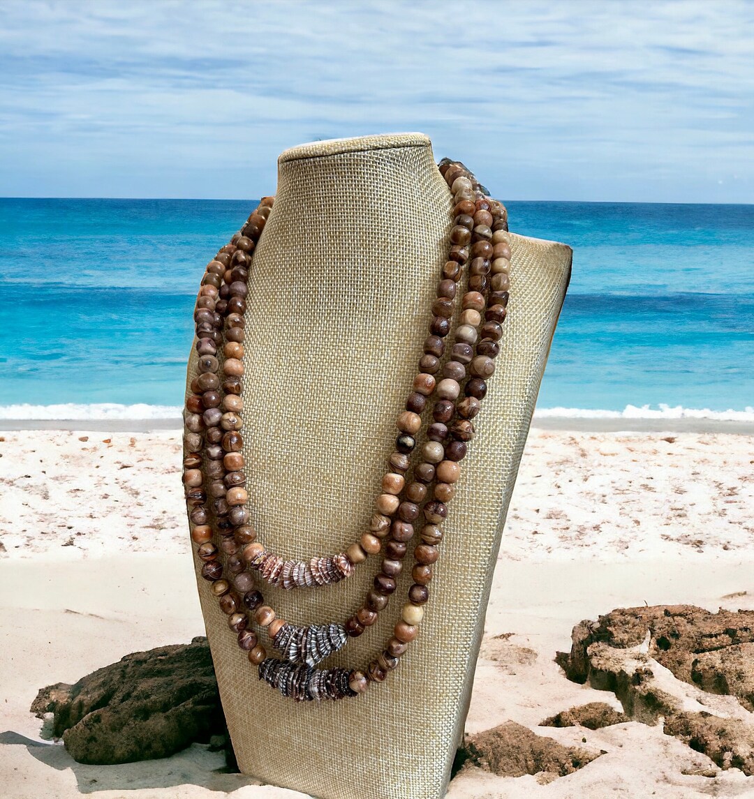 Sea Urchin False Opihi Shells Necklace - Etsy