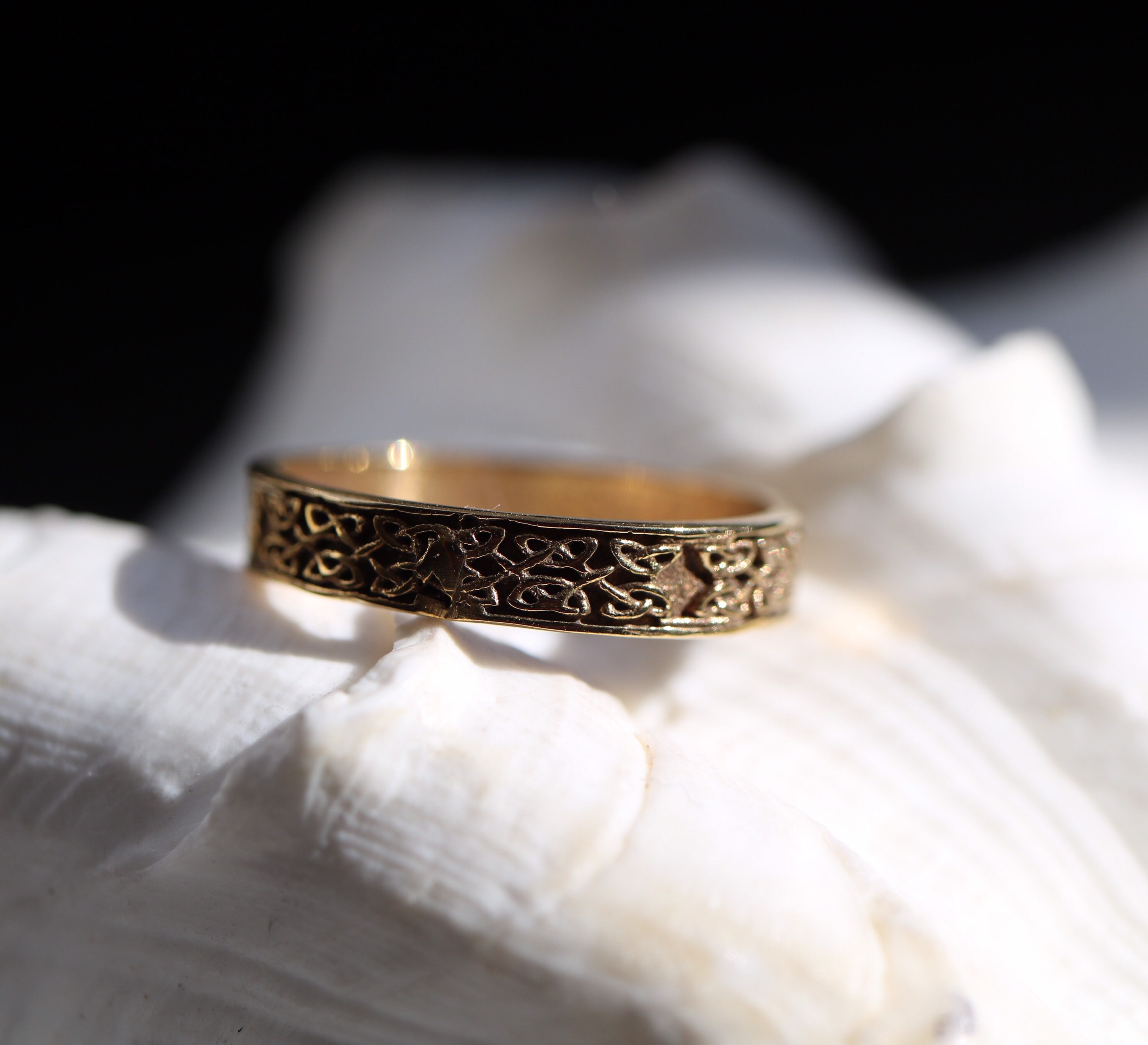 Brass Celtic Ring Celtic Eternal Knot Band | Etsy