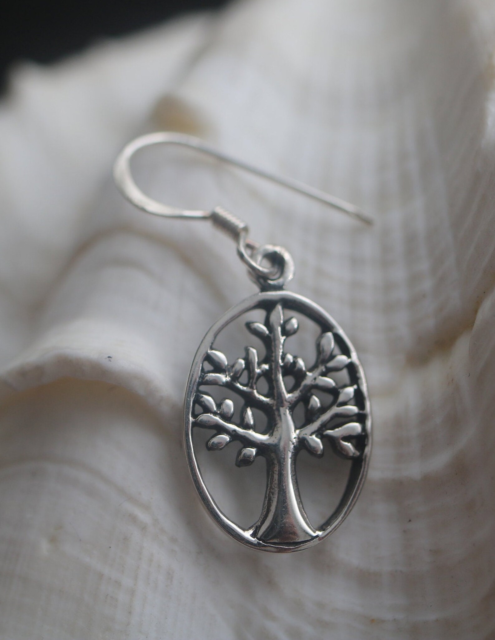 Tree of Life Earrings 925 Sterling Silver - Etsy UK