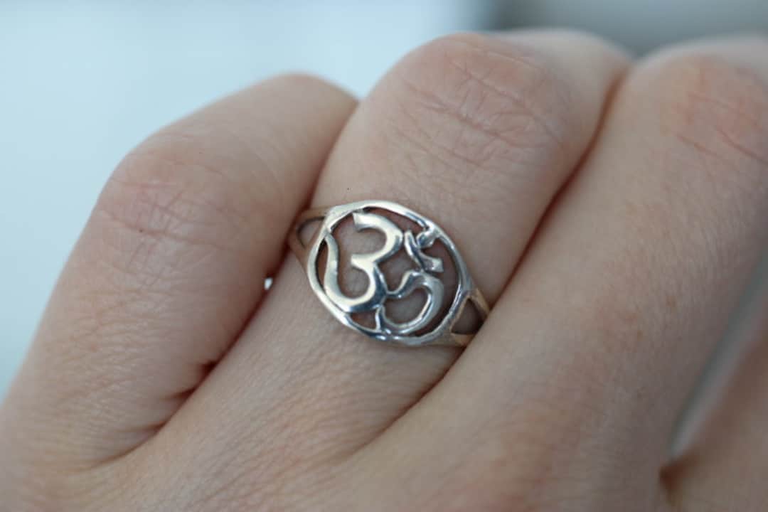 Ohm Design Ring | 925 Sterling Silver - Etsy