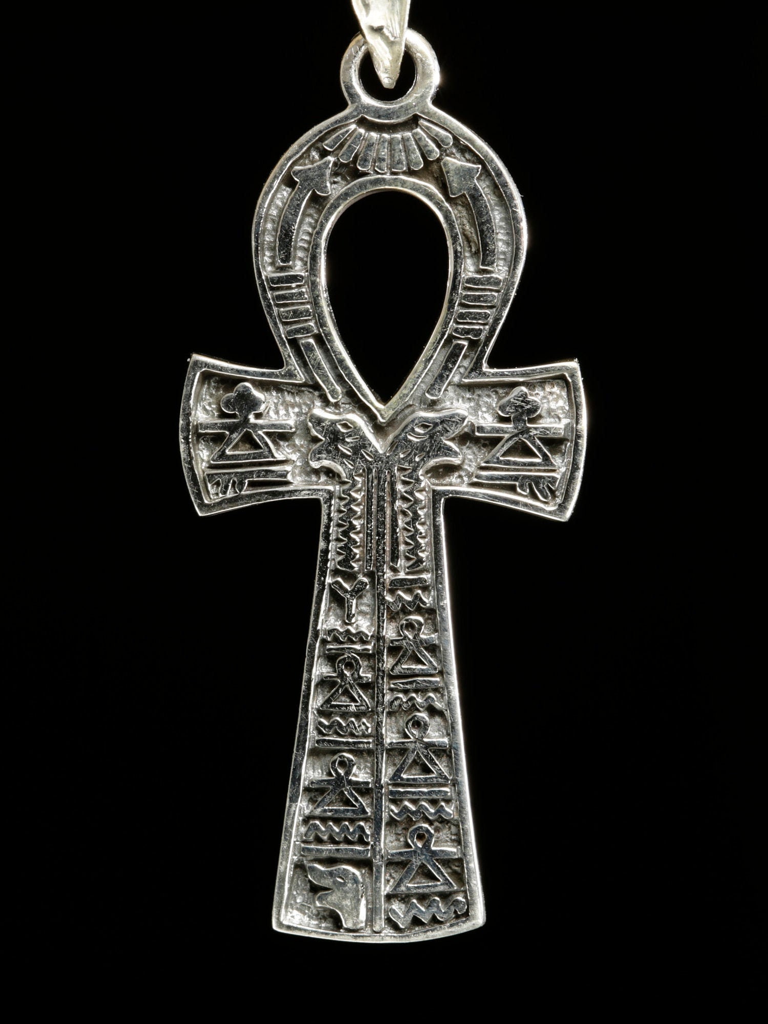 Ankh Cross Pendant 925 Sterling Silver - Etsy UK