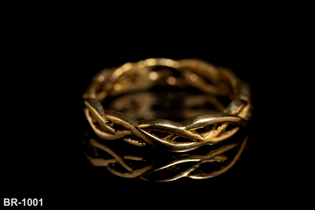 Brass Celtic Ring | Celtic Eternal Knot Band - Etsy UK