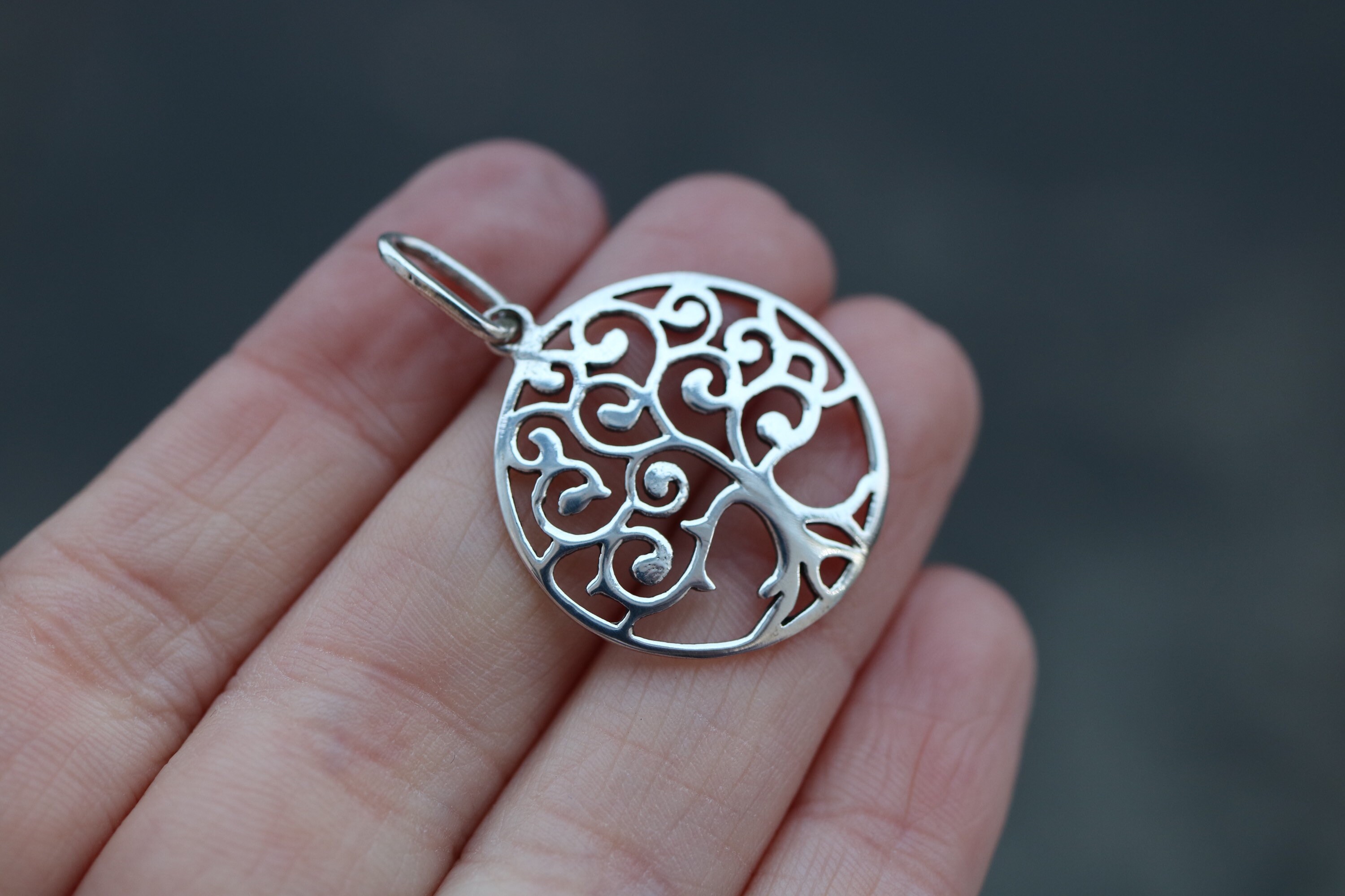 Tree of Life Pendant 925 Sterling Silver | Etsy