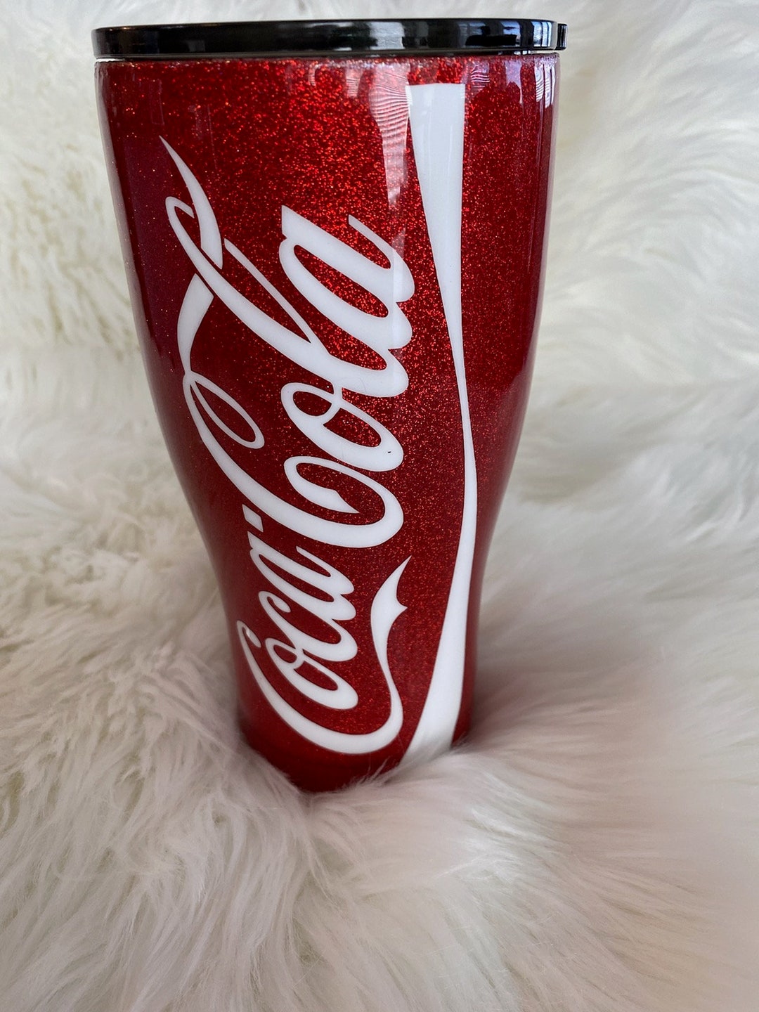 Personalized Coca Cola 20 or 30 Ounce Glitter Tumbler - Etsy