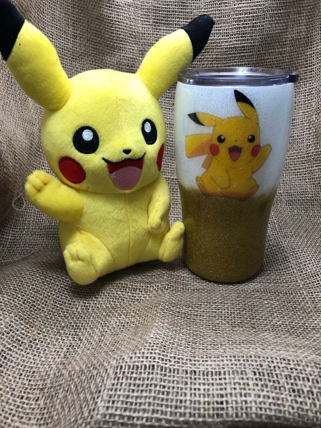 Personalized Pokemon Starter Pikachu 20 or 30 Ounce Glitter Tumbler - Etsy