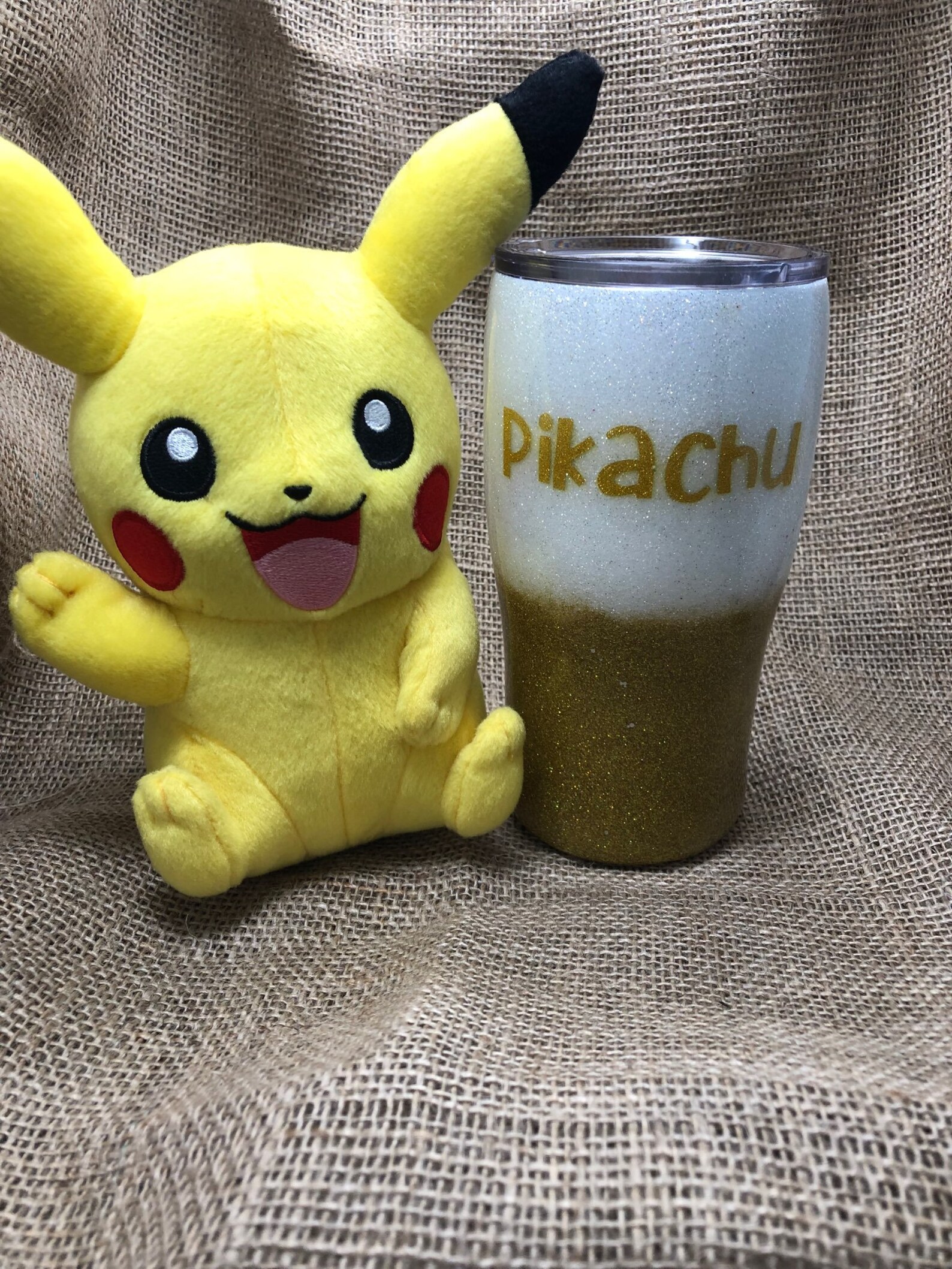Personalized Pokemon Starter Pikachu 20 or 30 Ounce Glitter | Etsy