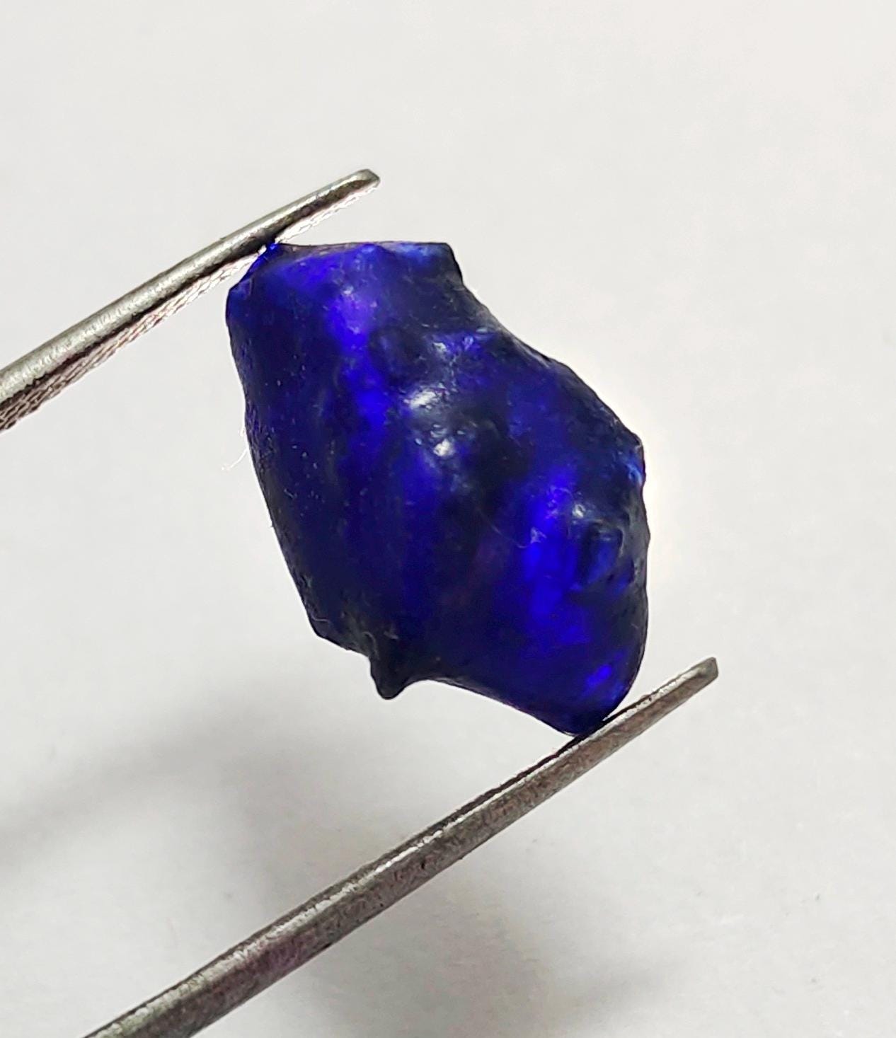 Kashmir Blue Sapphire Rough Gemstone - Natural Loose Sapphire W18-4 - Etsy