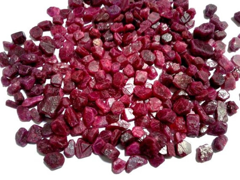 Natural Burma Ruby Rough Gemstone Lot - Etsy