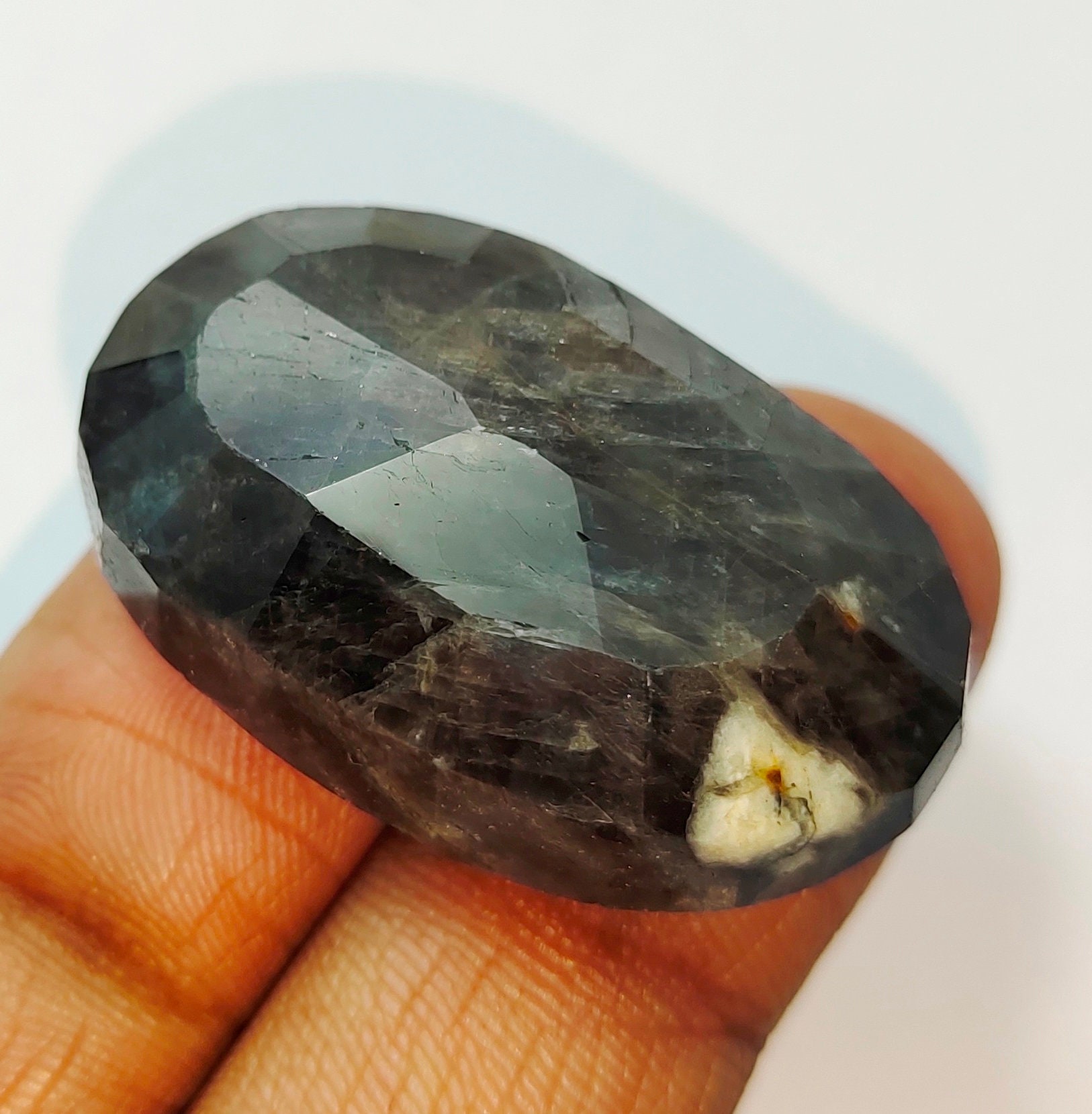 Natural Black Sapphire Untreated Unheated Oval Shape Cut Loose - Etsy