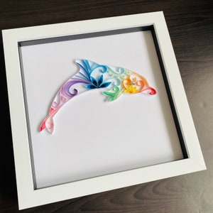 Quilled Rainbow Dolphin - Etsy
