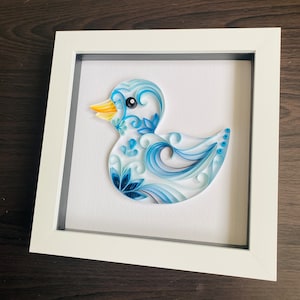 Cute Blue Duck Quilling Art - Etsy