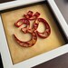 Quilled Red Aum/om on Gold Background Diwali Gift - Etsy
