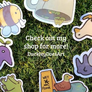 Poop Duck Vinyl Sticker // Waterproof Glossy Decal // Cute, Water ...
